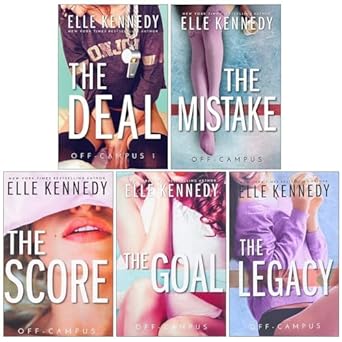 Elle Kennedy Off Campus Series 5 Books Collection Set (The Deal, Mistake, Score, Goal, Legacy ...