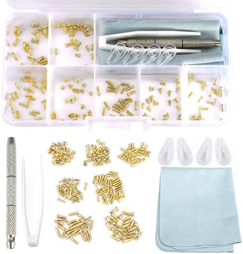 Amazon.com: Magnetic Eyeglass Repair kit with Gold Screw, Upgraded All ...