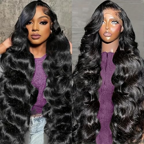 Amazon.com : Shesbeauty 250 Density HD Lace Front Wigs Human Hair Pre ...