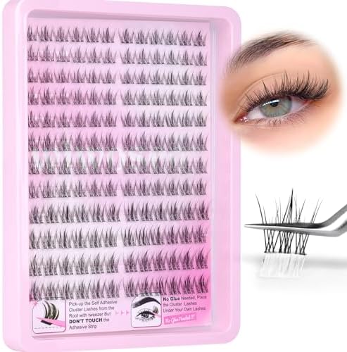 Amazon.com: wiwoseo Self Adhesive Eyelashes No Glue Needed Eyelashes ...