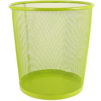 Amazon.com: Ciieeo Mesh Trash can 11 Inch Metal Wire Wastebasket ...