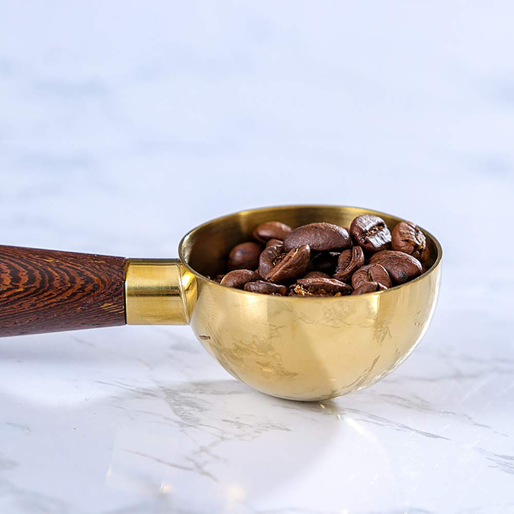 Minos Retro Stainless Steel Coffee Scoop with Wood Handle, 15g ...