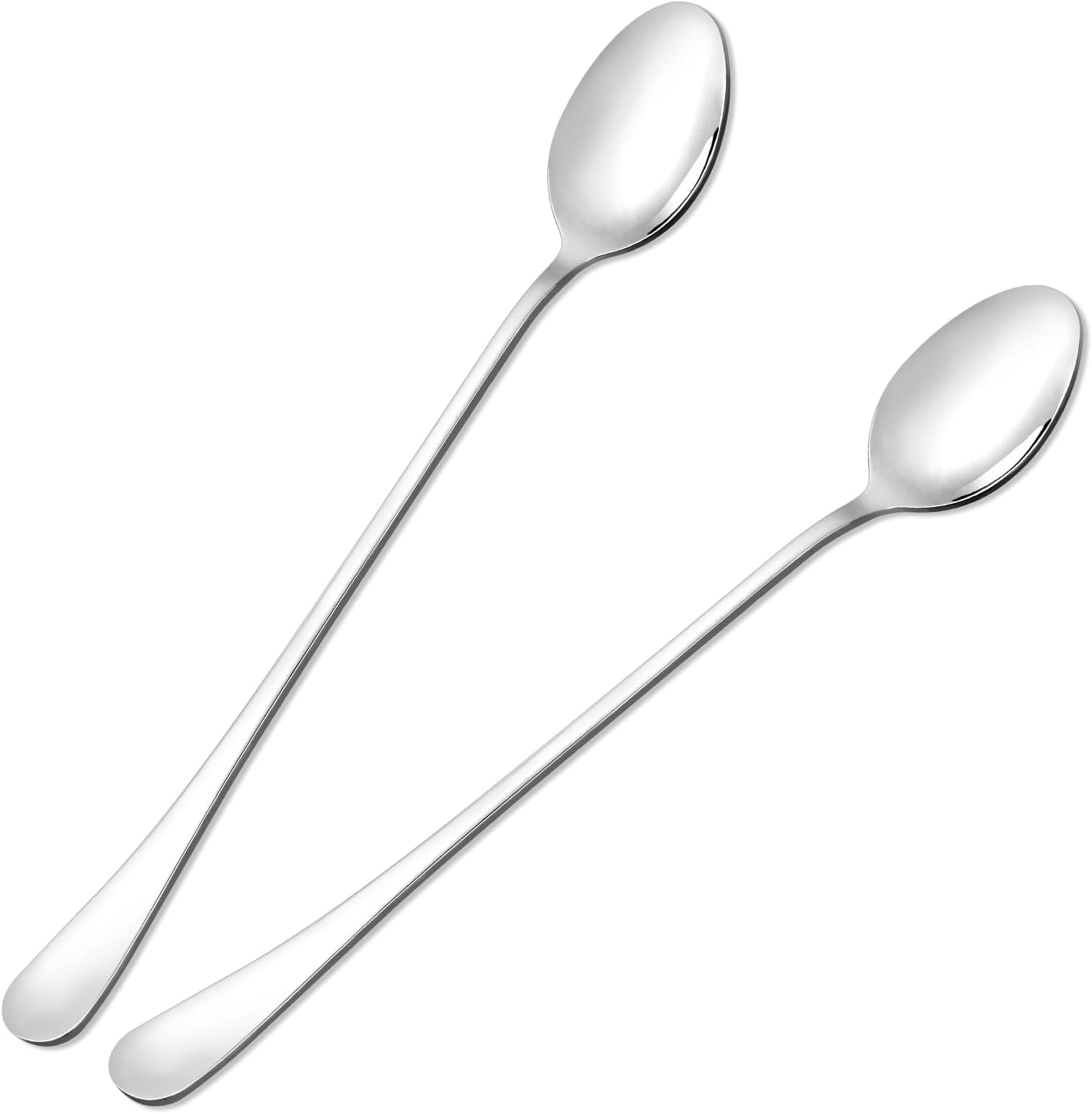 Amazon.com: Stainless Steel Coffee and Dessert Spoons - Long Handle ...
