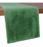 Amazon.com: duduta Pink Faux Fur Christmas Table Runner 48 inches Long ...