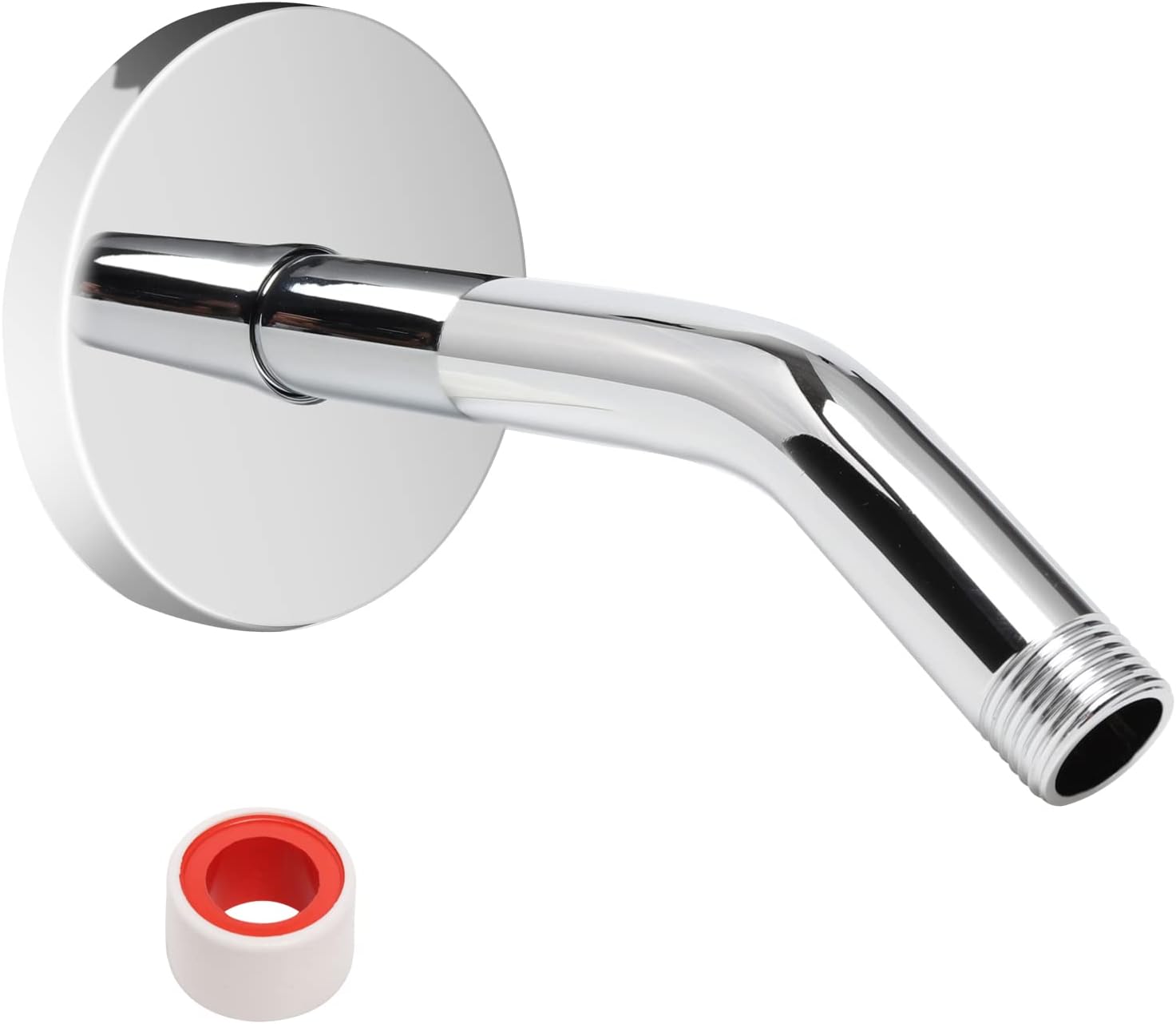 OPERMAXER Shower Arm with Flange, 6 Inch Long, Exlarge 3.5" Shower ...