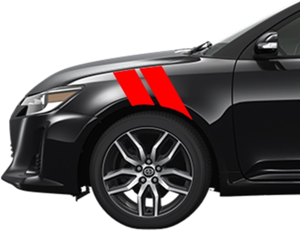 Amazon.com: Clausen's World 4 Inch Fender Hash Bar Racing Stripes Vinyl ...