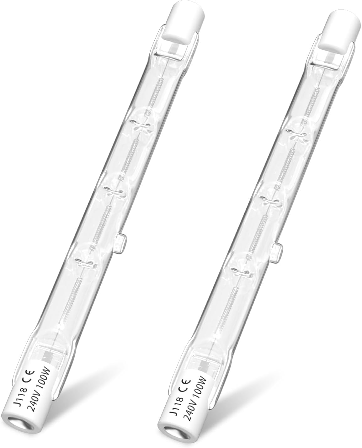 Klarlight 100W R7S Halogen 118mm Dimmable 2800K Warm White Halogen Bulb ...