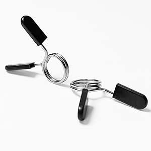 METIS Barbell Spring Collars – Chrome-Plated Steel with Ergonomic Handles for Secure Weight ...