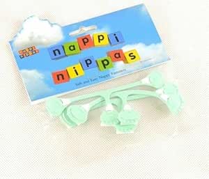Nappi Nippas Nappy Fastener 3 Pack - Choose Your Colour - Green ...