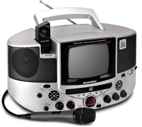 Singing Machine SMVG-620 CD+G Karaoke System with Camera and 5.5 TV ...