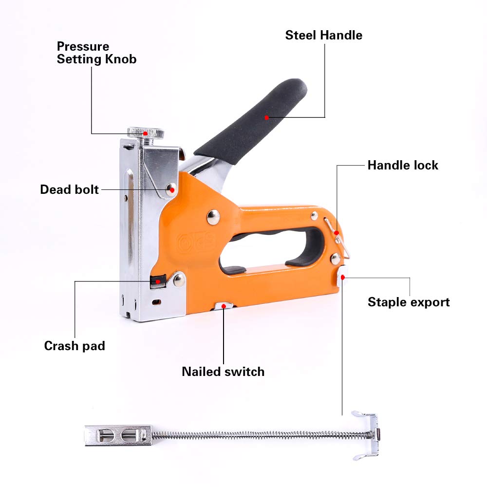 Buy Glarks Heavy Duty 3-in-1 Staple Gun with Staple Remover Kit, Hand ...