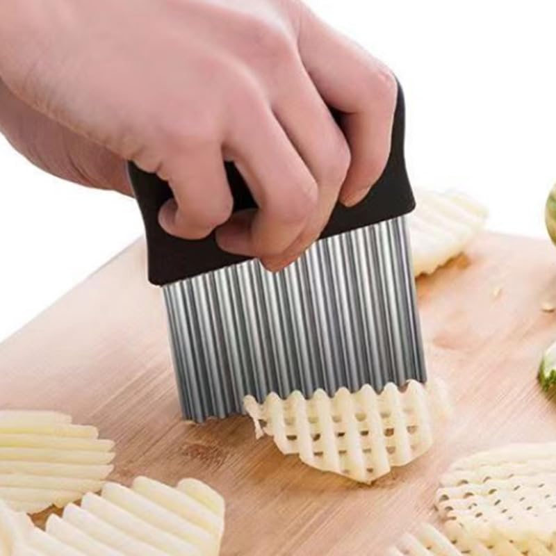 Amazon.com: Crinkle Cutter - French Fry Potato Slicer Cutter ...