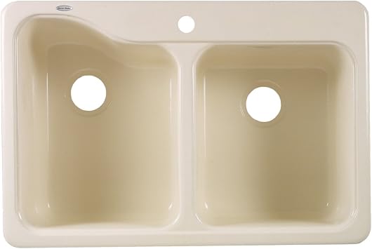American Standard 7145.001.021 Silhouette 33-by-22-Inch Double Bowl ...
