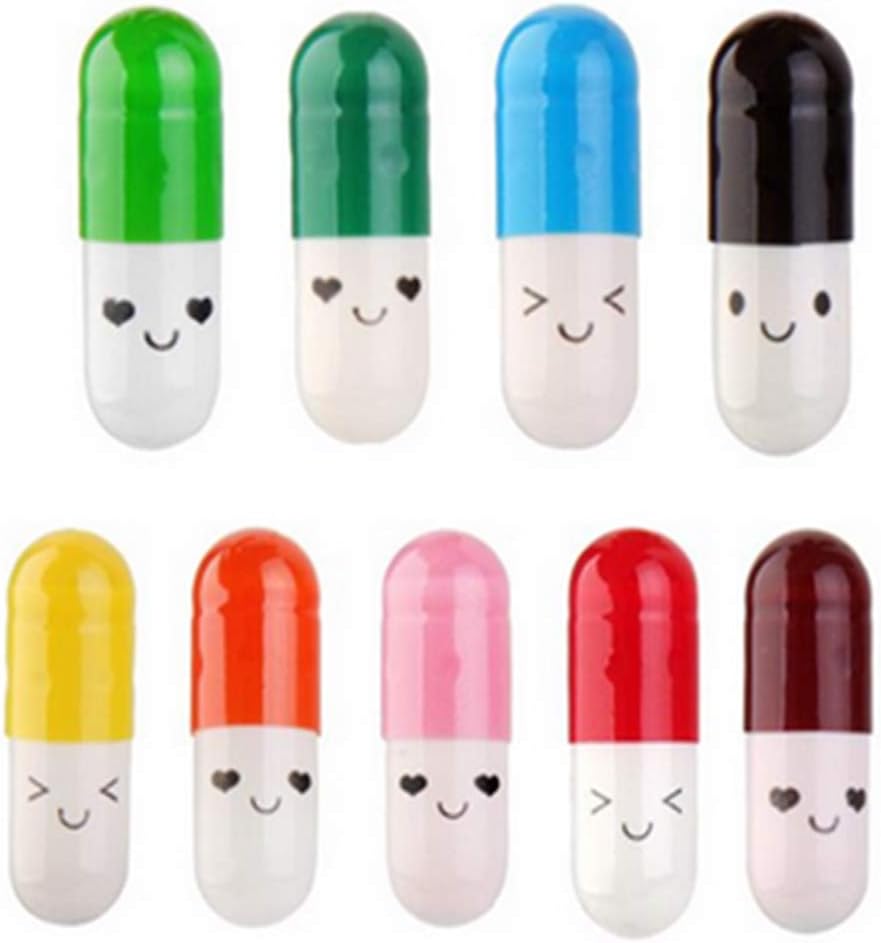 50Pcs Capsule Letter Bottle Message in a Mini Retractable Bottle ...