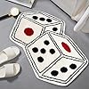 Amazon.com: Dice Rug - 45"X29" Cool Carpet Non-Slip Flocking Floor Bath ...