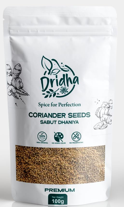 Dridha Coriander Seeds (Sabut Dhaniya) 100 gm : Amazon.in: Grocery ...