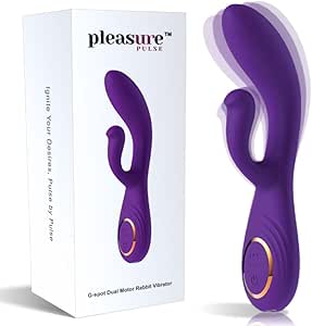 PLEASURE PULSE G Spot Rabbit Vibrator Dual Motor - Rechargeable Clitoris & Vaginal Stimulator ...