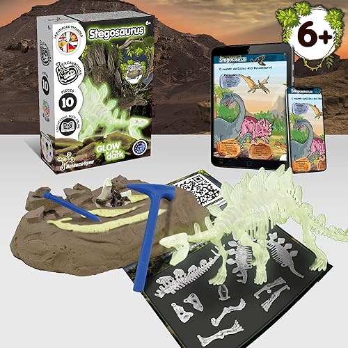 Science4you Stegosaurus Fossil Digging Kit for Kids – Dinosaur Fossil ...