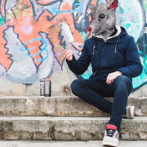 Amazon.com: Three Dogs Party Mouse Head Mask Animal Scar Rat Mask ...