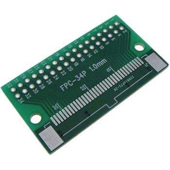3pcs 50-Pin FPC Connector to DIP Breakout Board 0.5mm 1mm Pitch: Amazon ...
