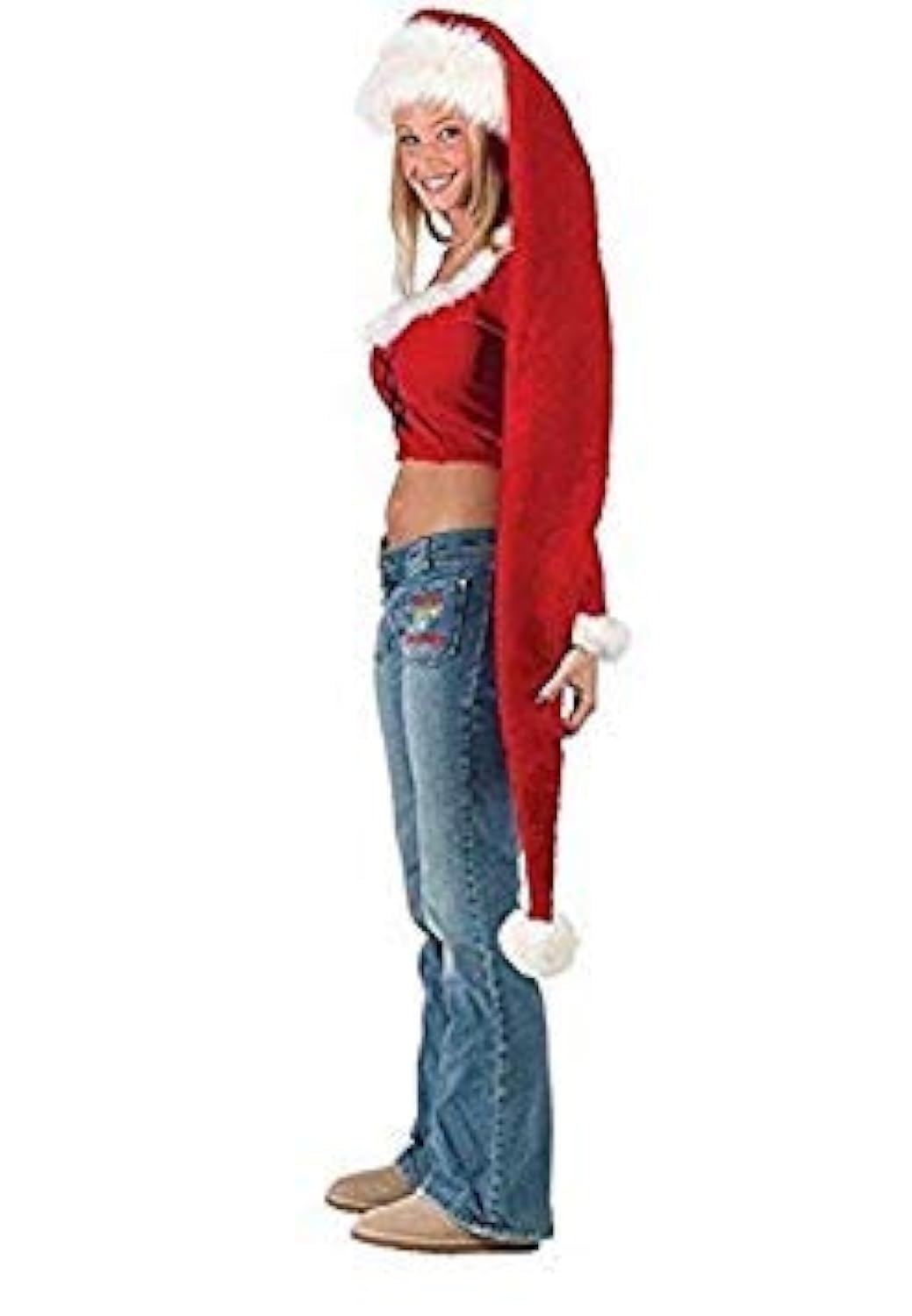Amazon.com: Yansanido 5 Feet Long Santa Hat 61''x12'' for Fun Christmas ...