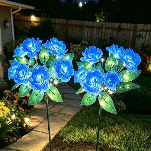 Leiteea Solar Simulated Garden Lights, 2026 Upgrade Multi-Color ...