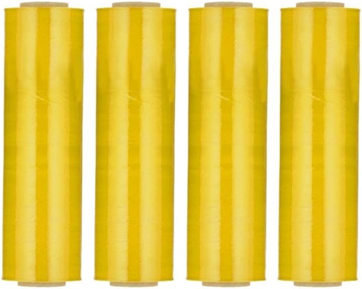 Amazon.com : PSBM Yellow Stretch Wrap, 4 Pack, 17 Inch x 1476 Feet, 34 ...