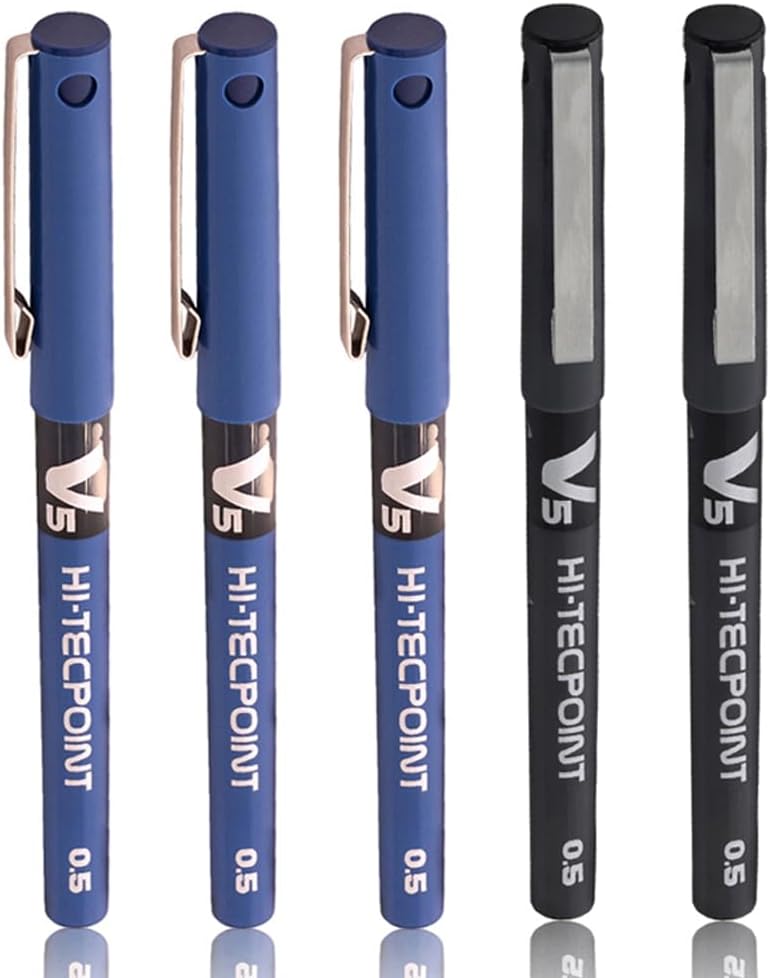 Pilot Hi-Tecpoint V5 0.5mm Extra Fine Point Pure Liquid Ink Roller Ball ...