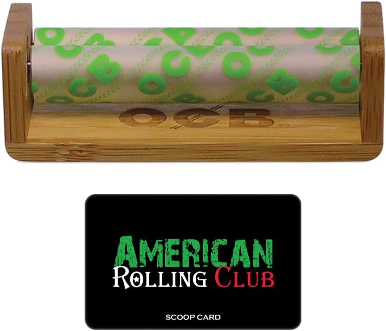 Amazon.com: OCB 79mm 1 1/4 Bamboo Wood Cigarette Rolling Machine ...