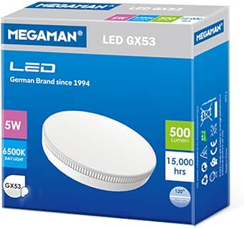 Megaman Led Gx53 5w 6500k Day Light : Amazon.ae: Lighting