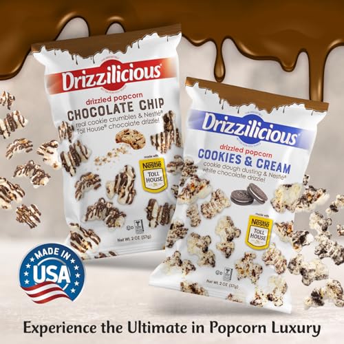 Snapklik.com : Drizzilicious Nestle Drizzled Popcorn - 2oz Pack Of 18 ...