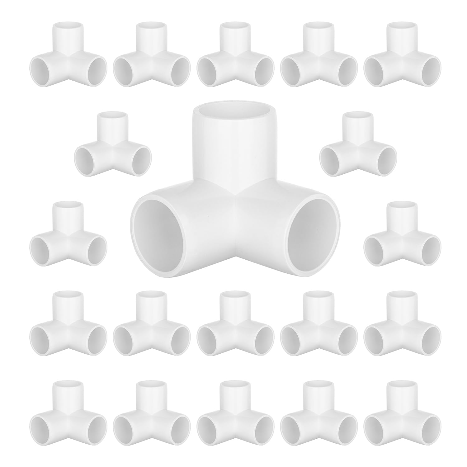 Amazon.com: Carvedexquisitely 1/2 inch 3-Way PVC Pipe Fittings, PVC 3 ...
