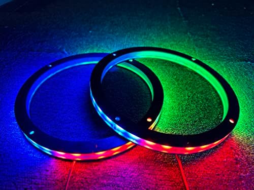 Amazon.com: Sando Tech 2PCS 6.5" Car LED Speaker Ring Lights Million ...