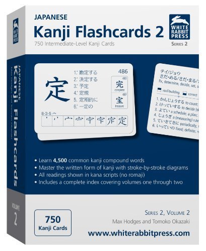 Japanese Kanji Flashcards: 750 Intermediate-Level Kanji Cards: 2 by ...
