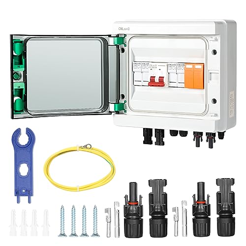 Solar PV Combiner Box,2 in 1 out 2 String Solar Distribution Combiner ...