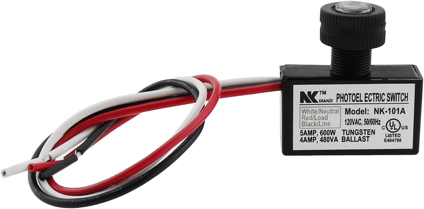 ZZHXSM Street Lamp Light Control Sensor Button Switch 120V AC Outdoor ...