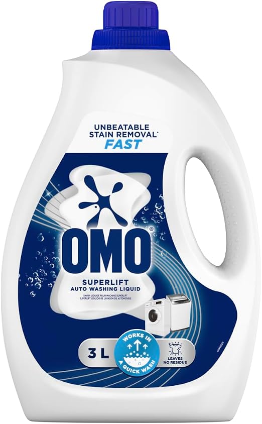 OMO Stain Removal Auto Washing Liquid Detergent 3L : Amazon.co.za ...