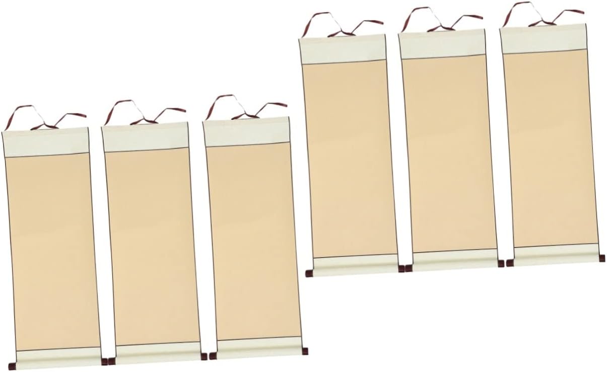 Amazon.com: MAGICLULU 6 Pcs Blank Scroll Scroll Blank Hanging Scroll ...