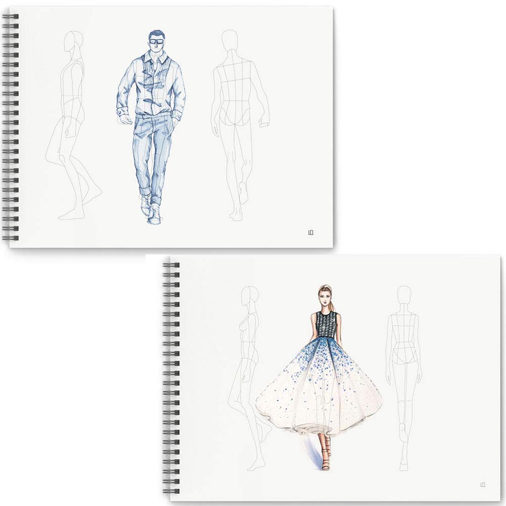 Amazon.com: MOCOHANA Costume Designer's Sketchbook Fashion Design ...