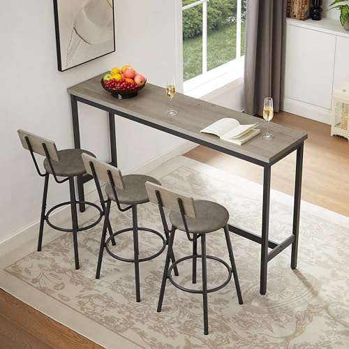 Amazon.com - Merax 4 Piece Counter Height Dining Table Set, Bar Table ...