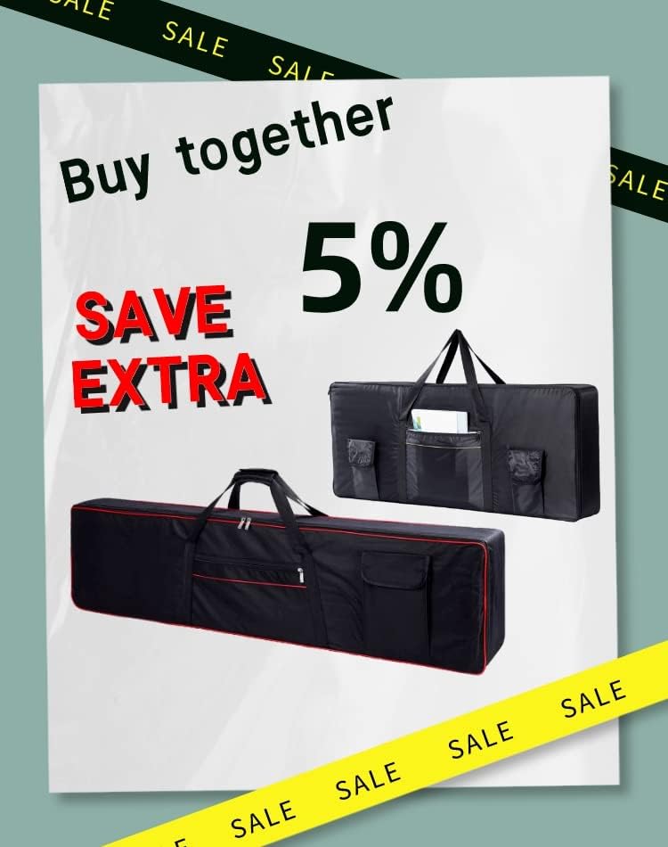 Amazon.com: 88 Keyboard Case Red and 61 Keyboard Carring Bag : Musical ...