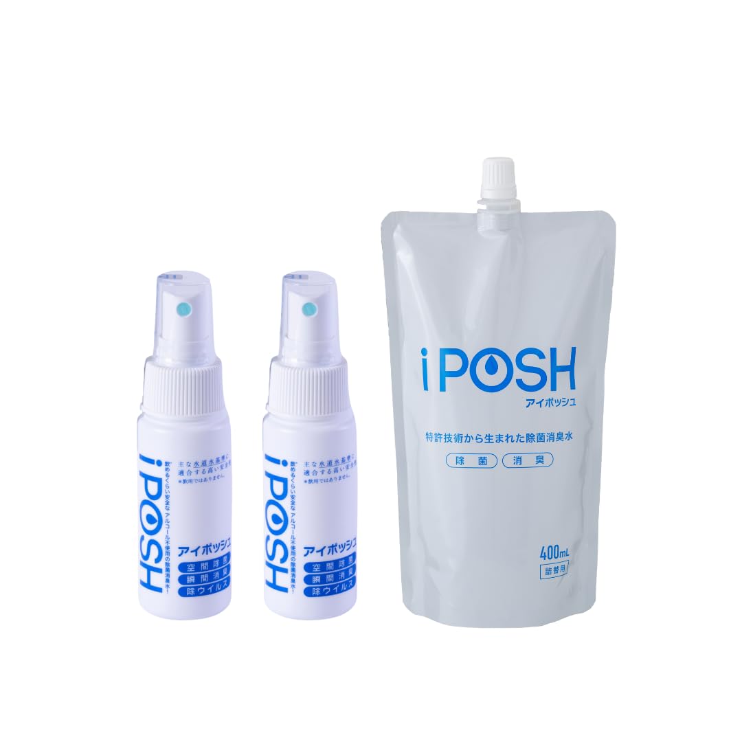 Amazon.co.jp: iPOSH 携帯用スプレー50ml 2本＆詰替えパウチ400mlセット : ドラッグストア