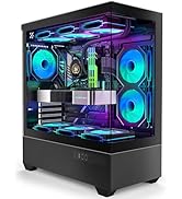 Amazon.com: Gaming PC Case, Type-C ATX Computer Case with 6 PWM ARGB ...