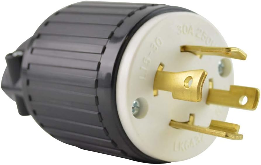 Superior Electric YGA030 Twist Lock Electrical Plug, 4P 30A 250V - NEMA ...