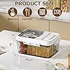 Amazon.com: Olimingse Bread Box For Kitchen Countertop, Airtight Bread ...
