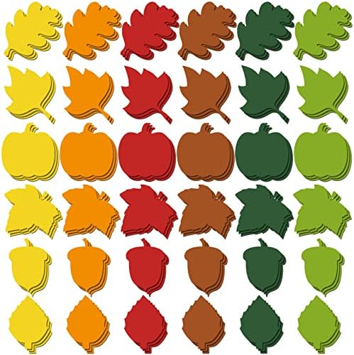 Amazon.com: 216 Pcs Fall Bulletin Board Decorations Colorful Pumpkin ...