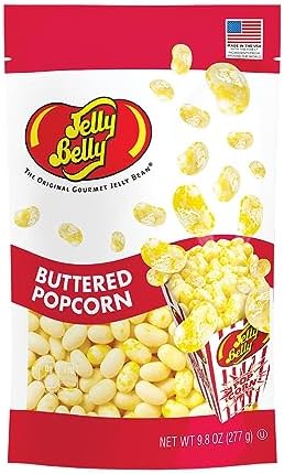 Amazon.com : Jelly Belly Buttered Popcorn Jelly Beans 9.8 oz Pouch Bag ...