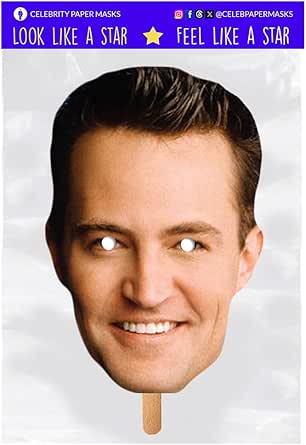Amazon.com: Matthew Perry Mask Chandler Bing Celebrity Face Masks Actor ...