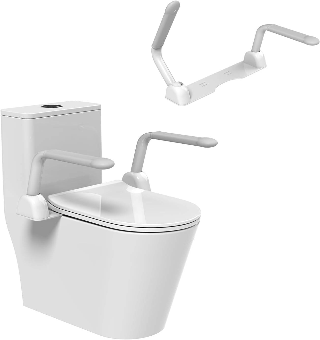 Amazon.com: MEJE Toilet Safety Rails for Seniors,Handicap Toilet Rails ...