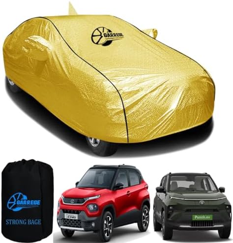 GARREGE Tata Punch Car Body Cover For All Models Waterproof With Mirror ...